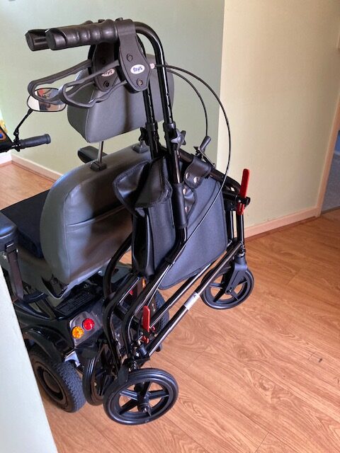 Rollator carrier for electric chair - Remap - Custom Made Equipment for ...