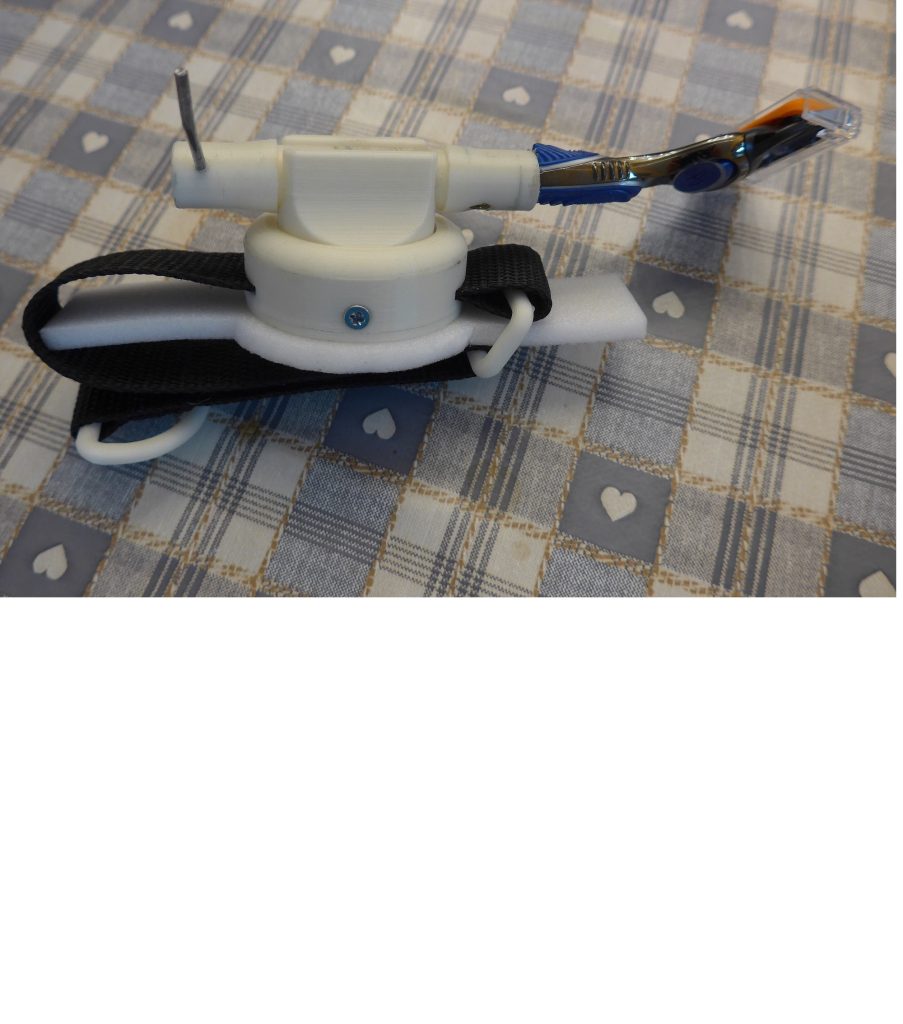 Shaving aid remake - REMAP - Custom made equipment for disabled people