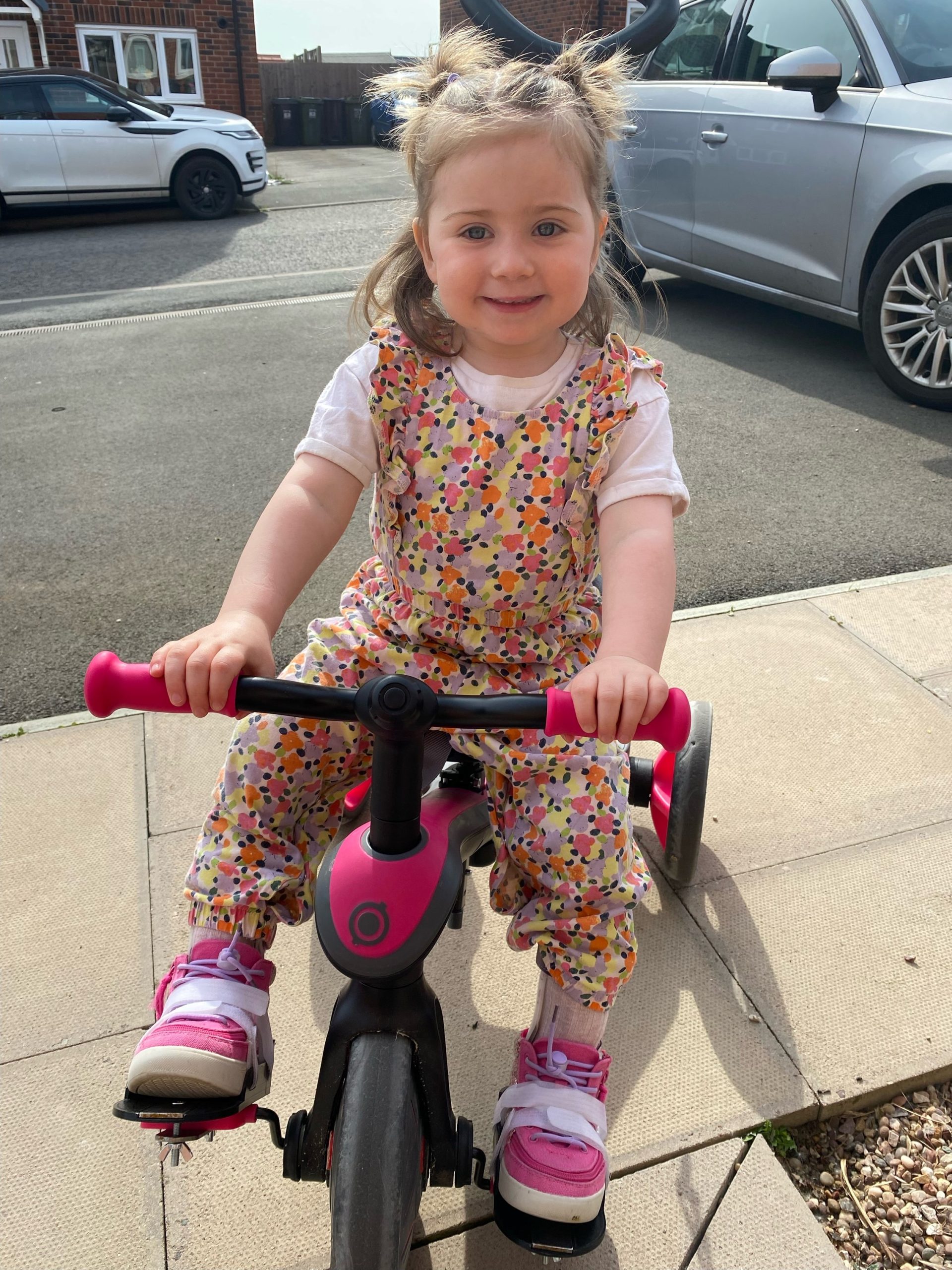 Hazel's New pedals - REMAP - Custom made equipment for disabled people