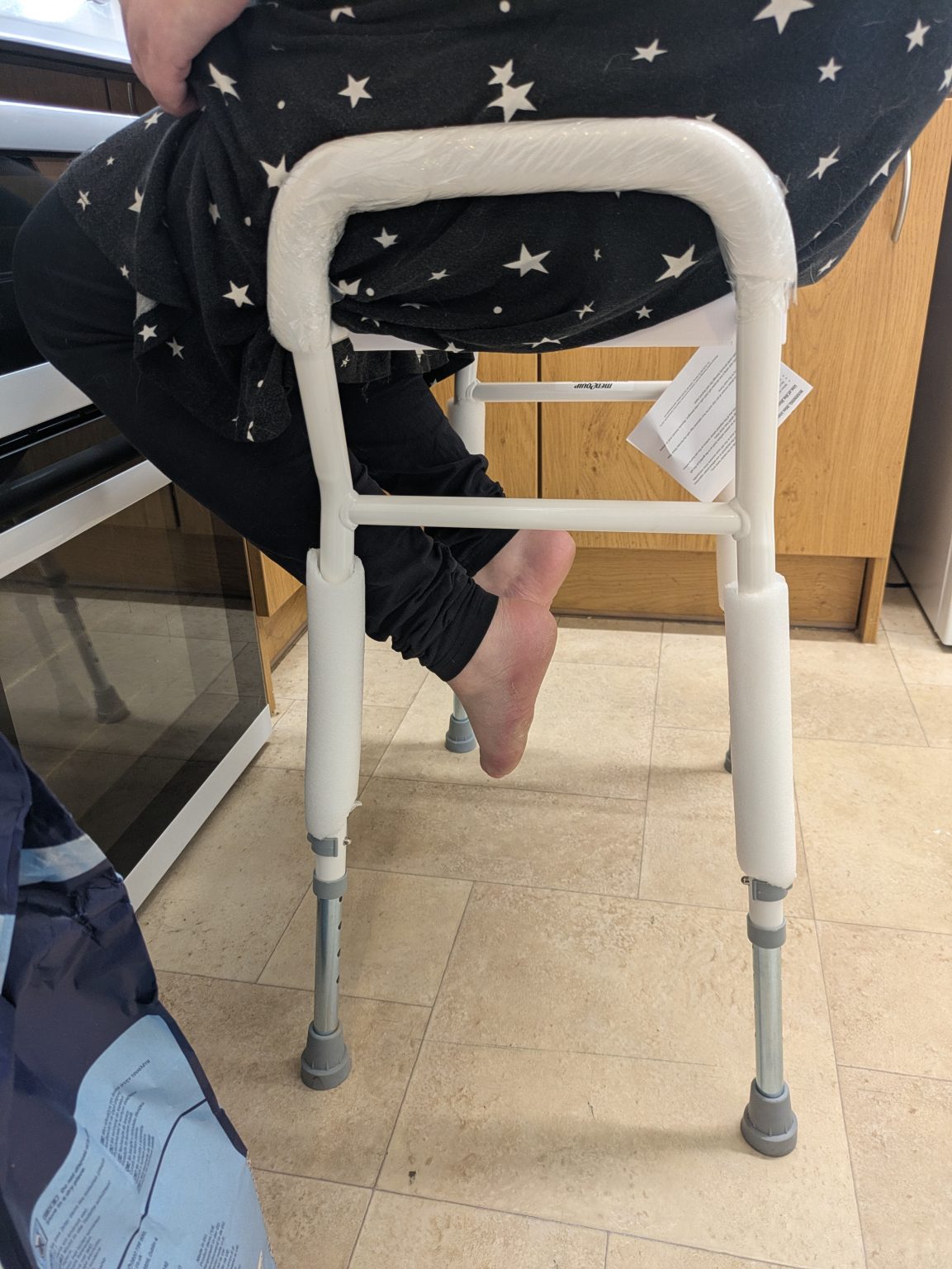 Perching stool foot rail - REMAP